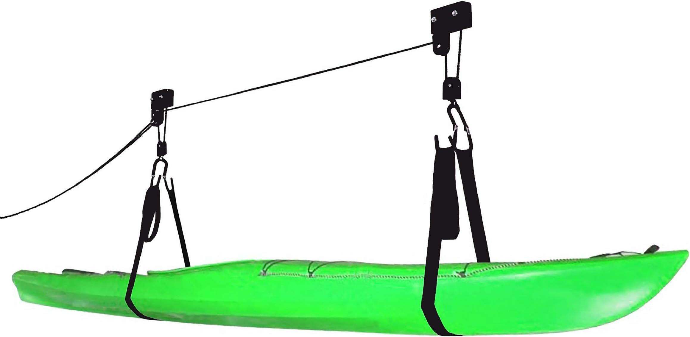 Kayak Hoist - Overhead Garage Storage - Pulley System with 125lb ...