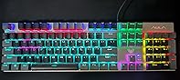 Amazon.com: AULA Gaming Keyboard, 104 Keys Wired Mechanical Keyboard ...