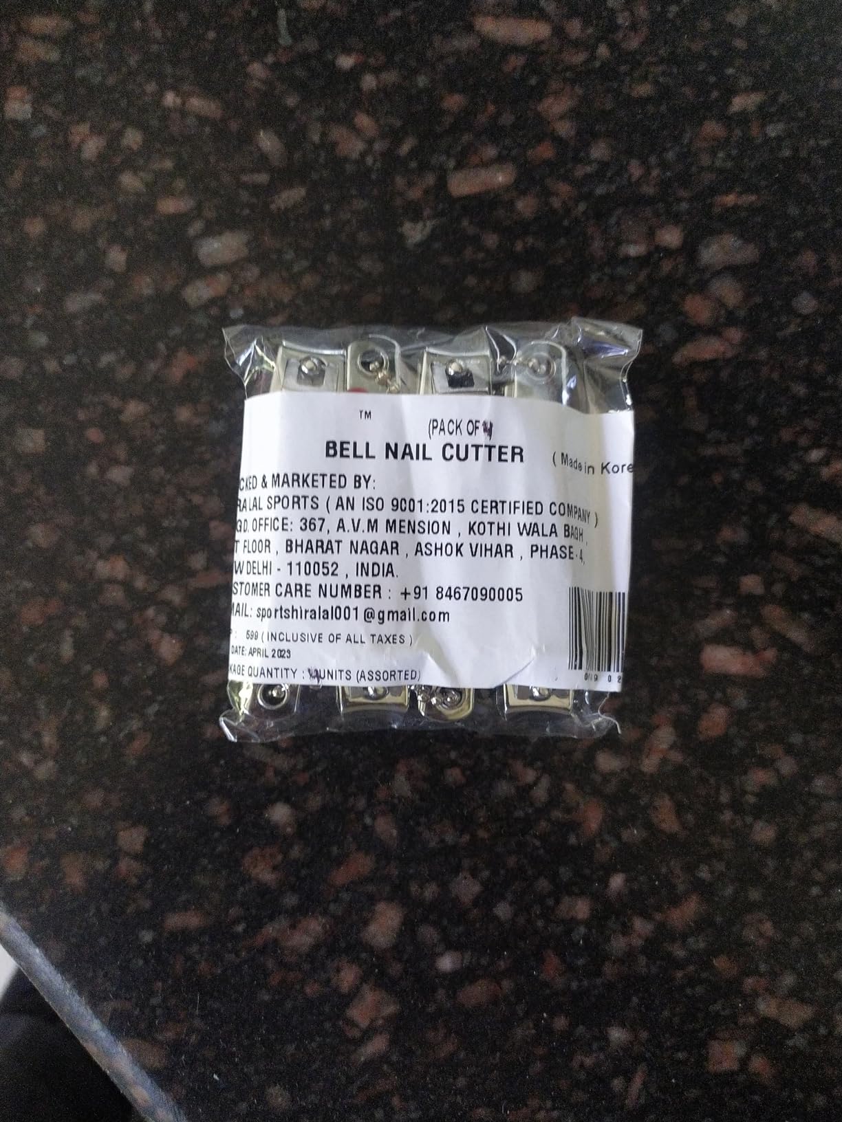 MAPLE Original Bell Nail Cutter Clipper with Nail File(Set of 4) - made ...