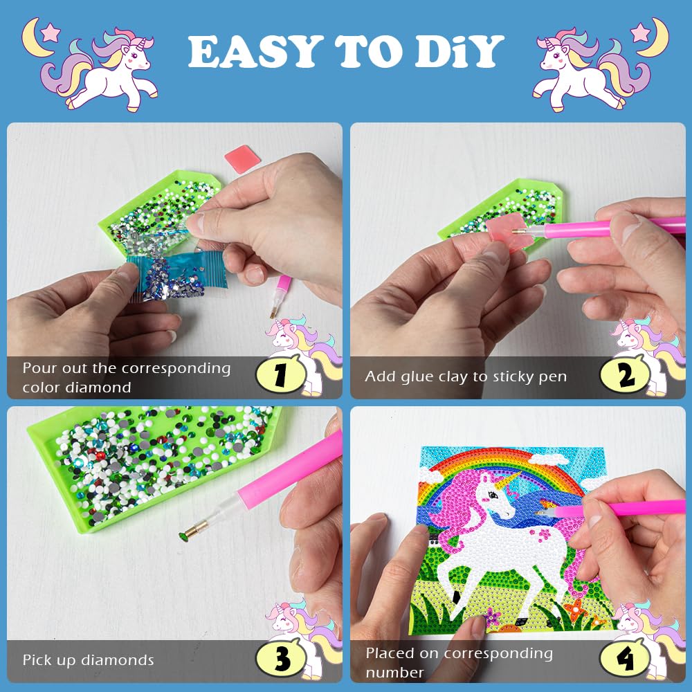 Snapklik.com : Diamond Art Kits For Kids Crafts For Girls Ages 6-8-10 ...