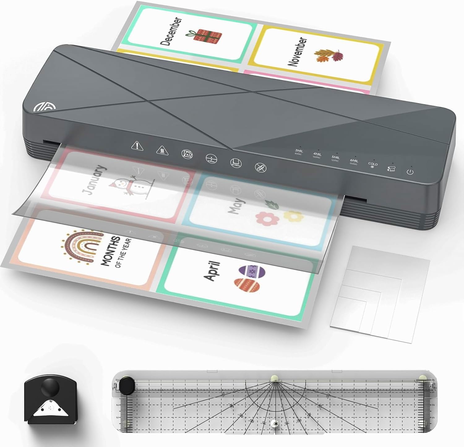 Amazon.com : Crenova Laminator Machine,13 Inch A3 Laminator, 7 in 1 ...