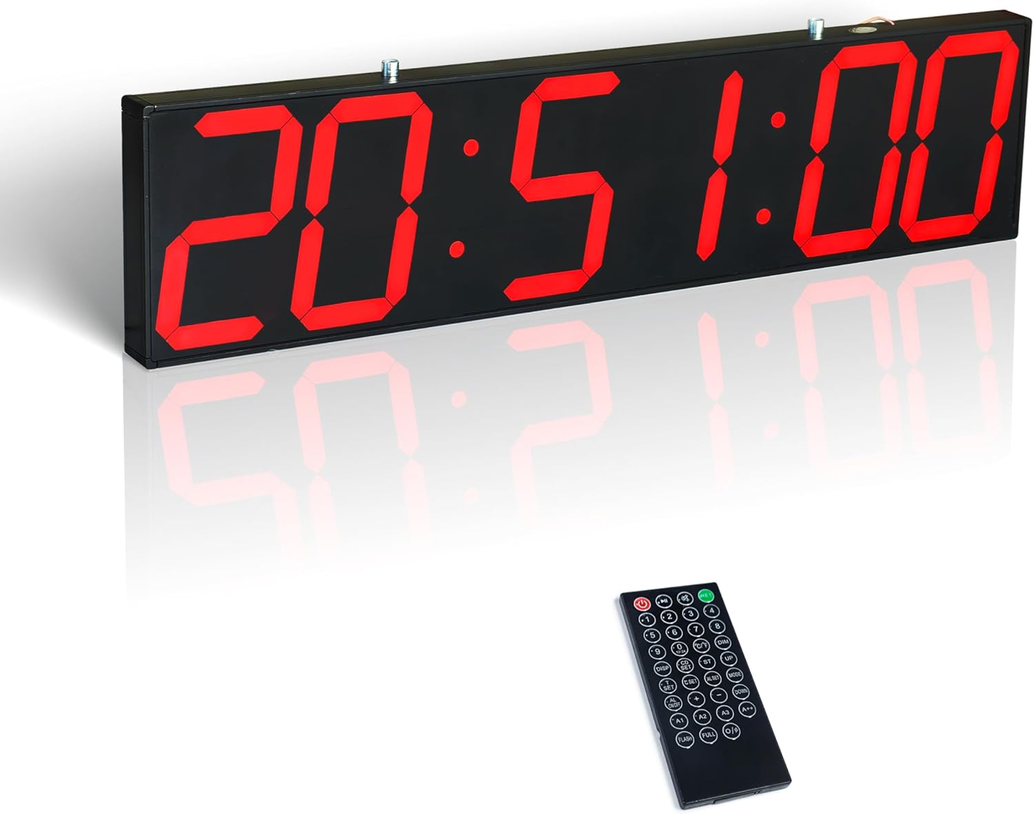 Amazon.com: CHKOSDA 27.6in Double Side Digital Wall Clock ...