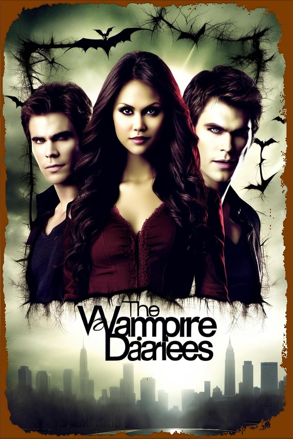 Amazon.com : AAXUMIK The Vampire Diaries Movie Poster Metal Tin Sign ...