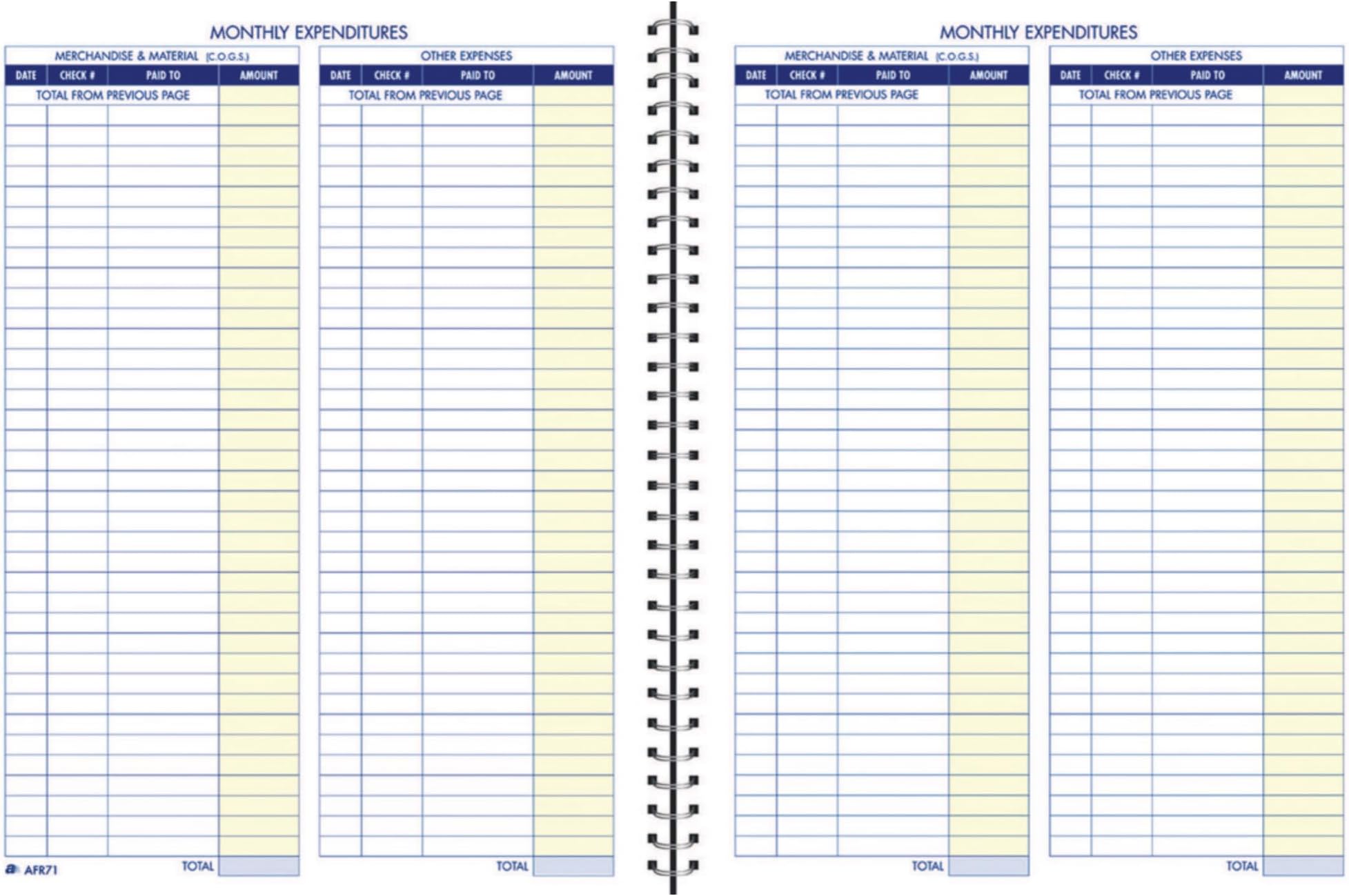 Amazon.com : Dome Weekly Bookkeeping Record - 128 Sheet(s) - Wire Bound ...