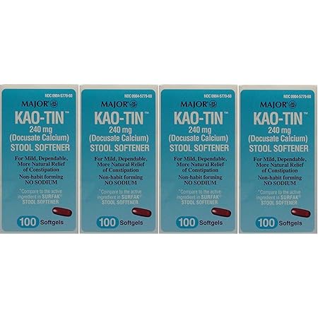 Amazon.com: Docusate Calcium 240 MG Stool Softener Softgels Generic for ...