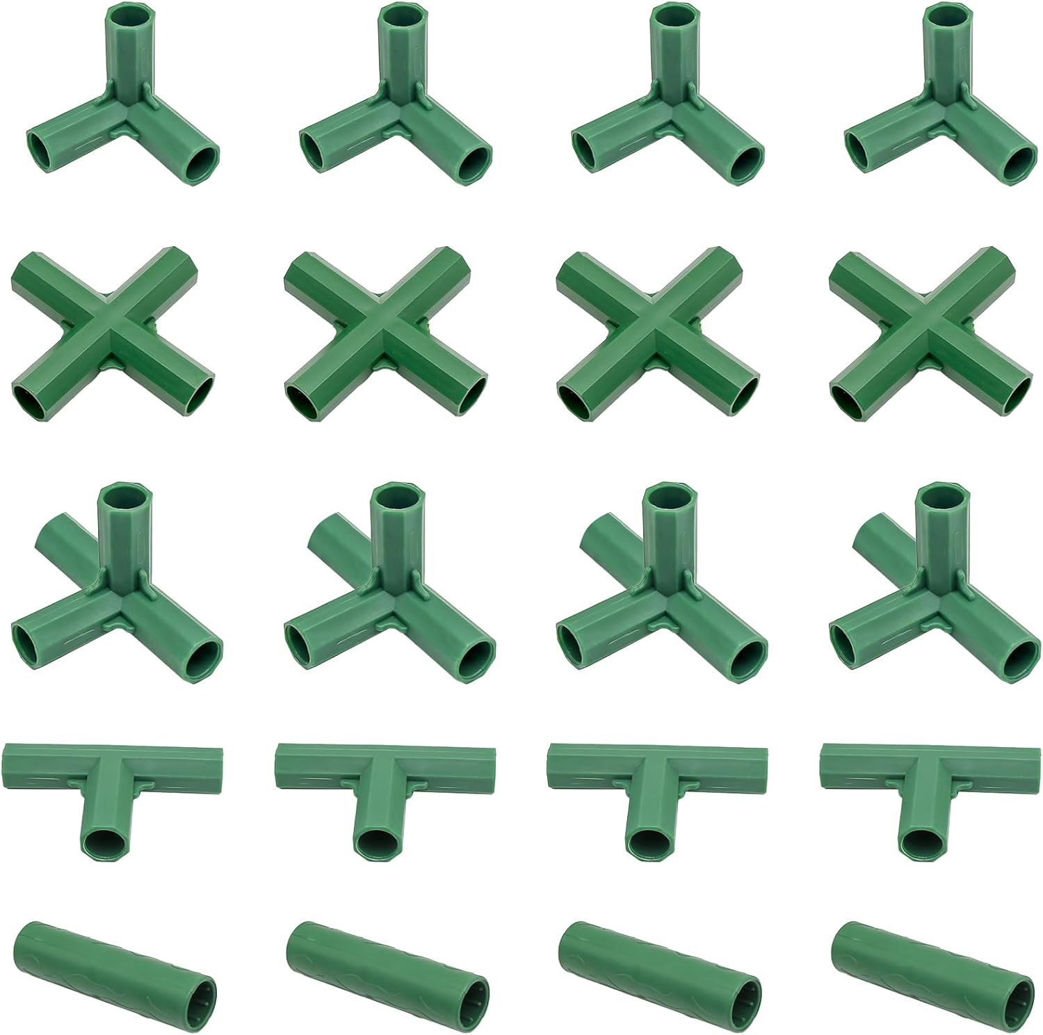 Amazon.com: LIDSCURA 20PCS 16mm Gardening Frame Joints Pole Connector ...