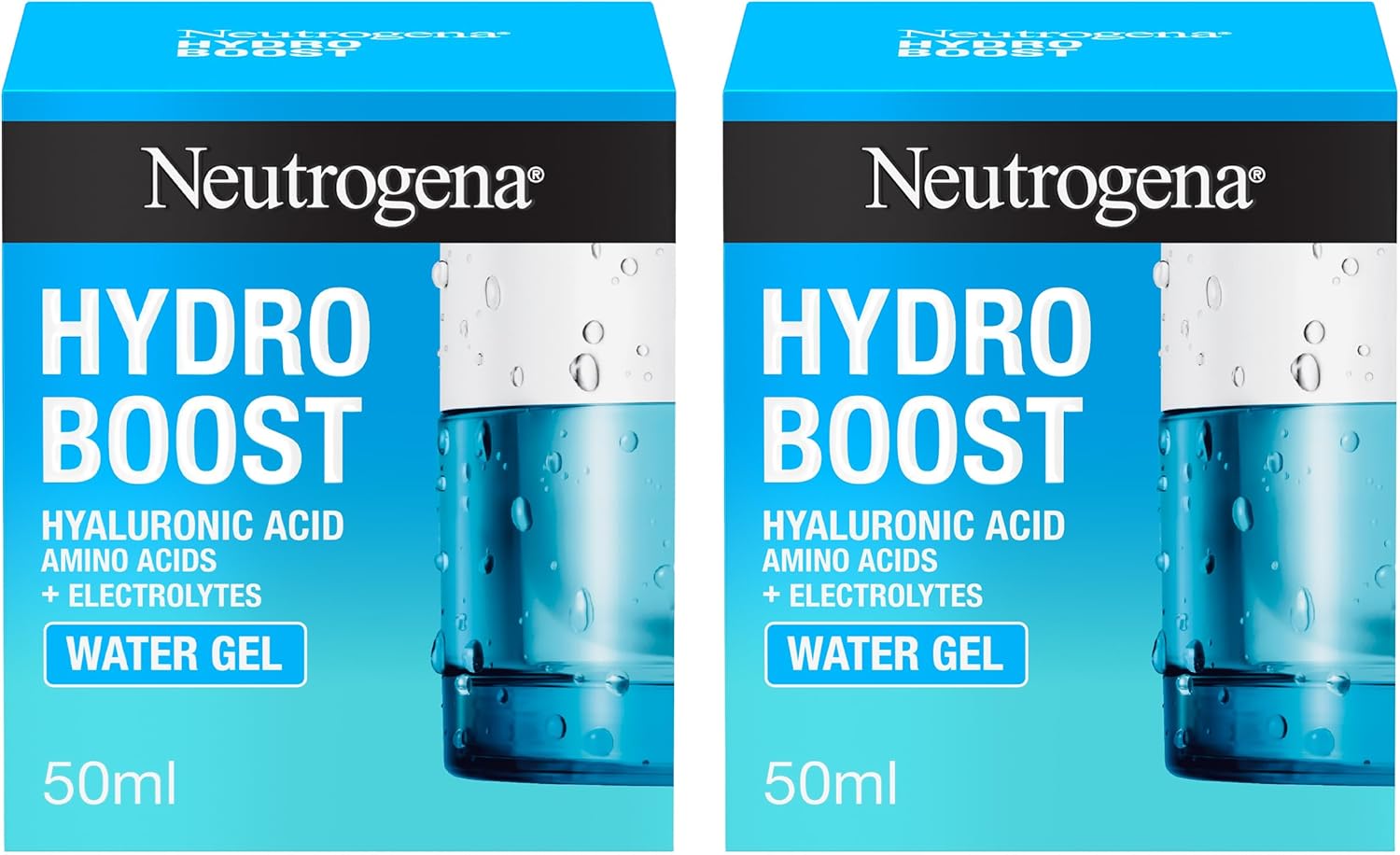 Neutrogena Hydro Boost Water Gel Moisturiser (2x 50ml Bundle ...