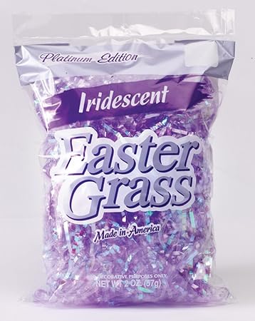 Amazon.com: R.J. Rabbit Premium Iridescent Easter Grass Basket Filler ...