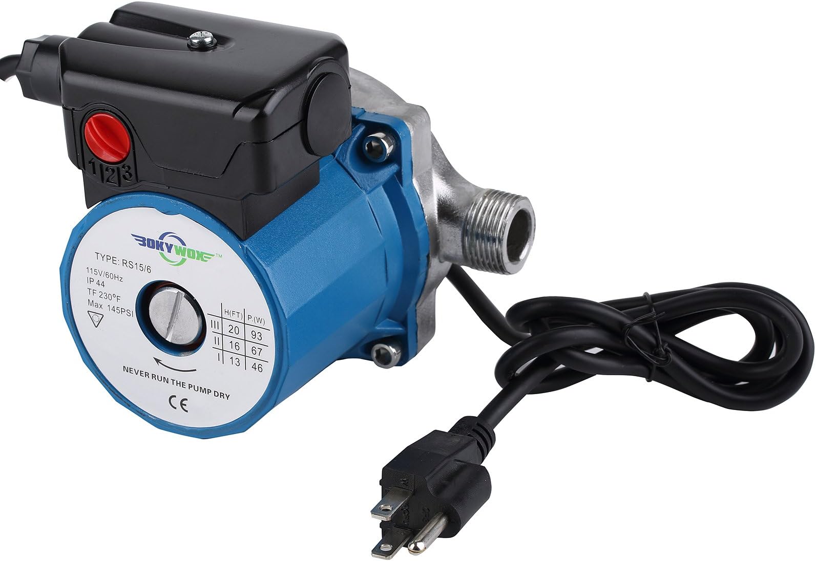 Amazon.com: VEVOR Hot Water Recirculating Pump, 93W 110V Water ...