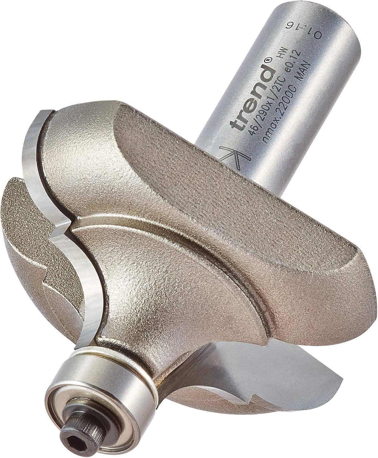Trend Professional Bearing Guided Classic Style Router Bit, 1/2 Inch ...
