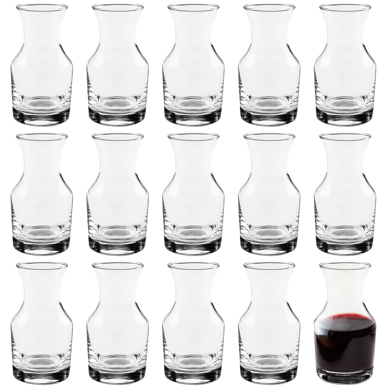 Amazon.com | Auckyeer 15pcs Mini Wine Decanter Glasses Small Glass ...