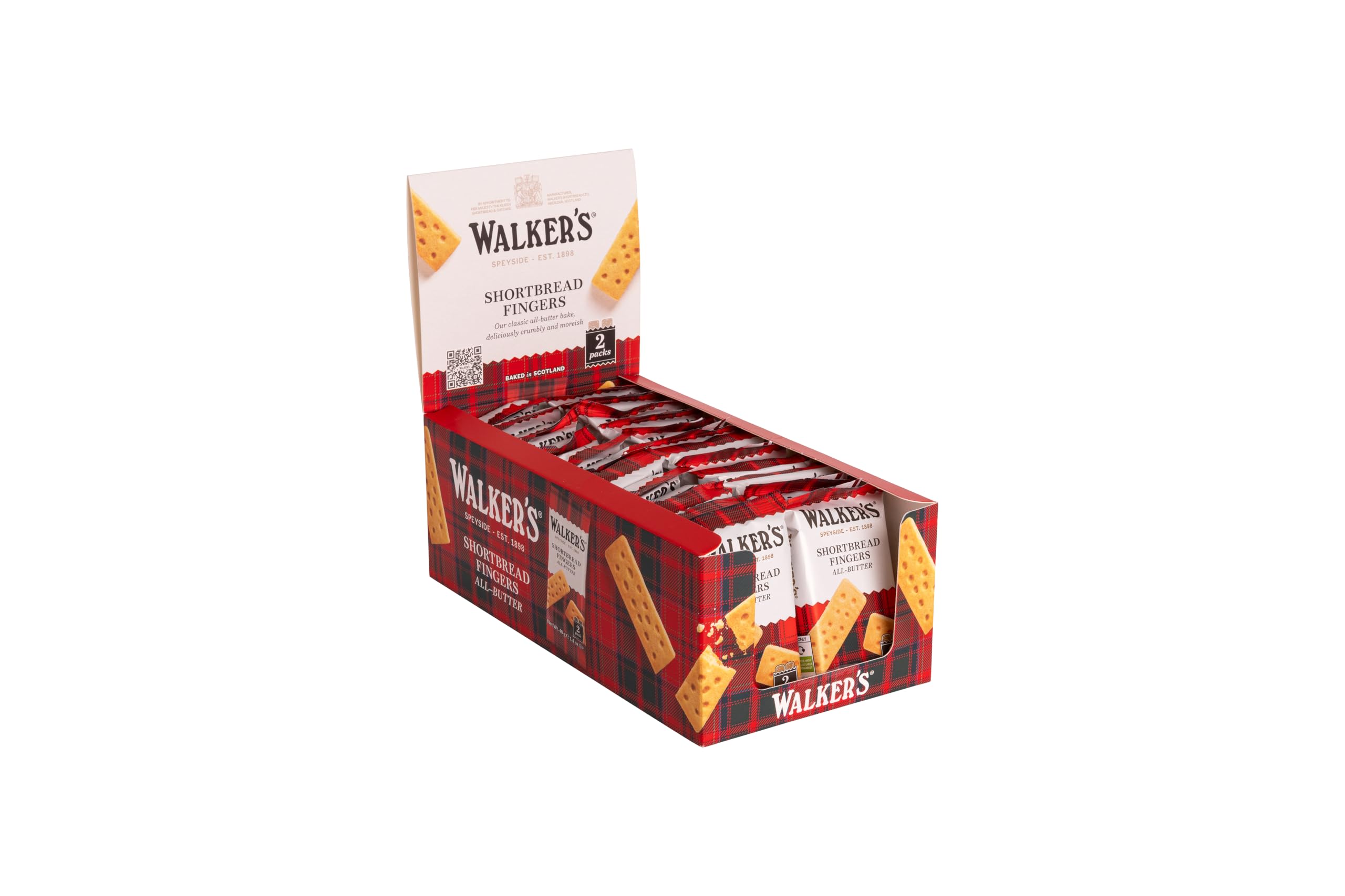 Walker's Shortbread Fingers Twin Pack Traditional Pure Butter Biscuits ...