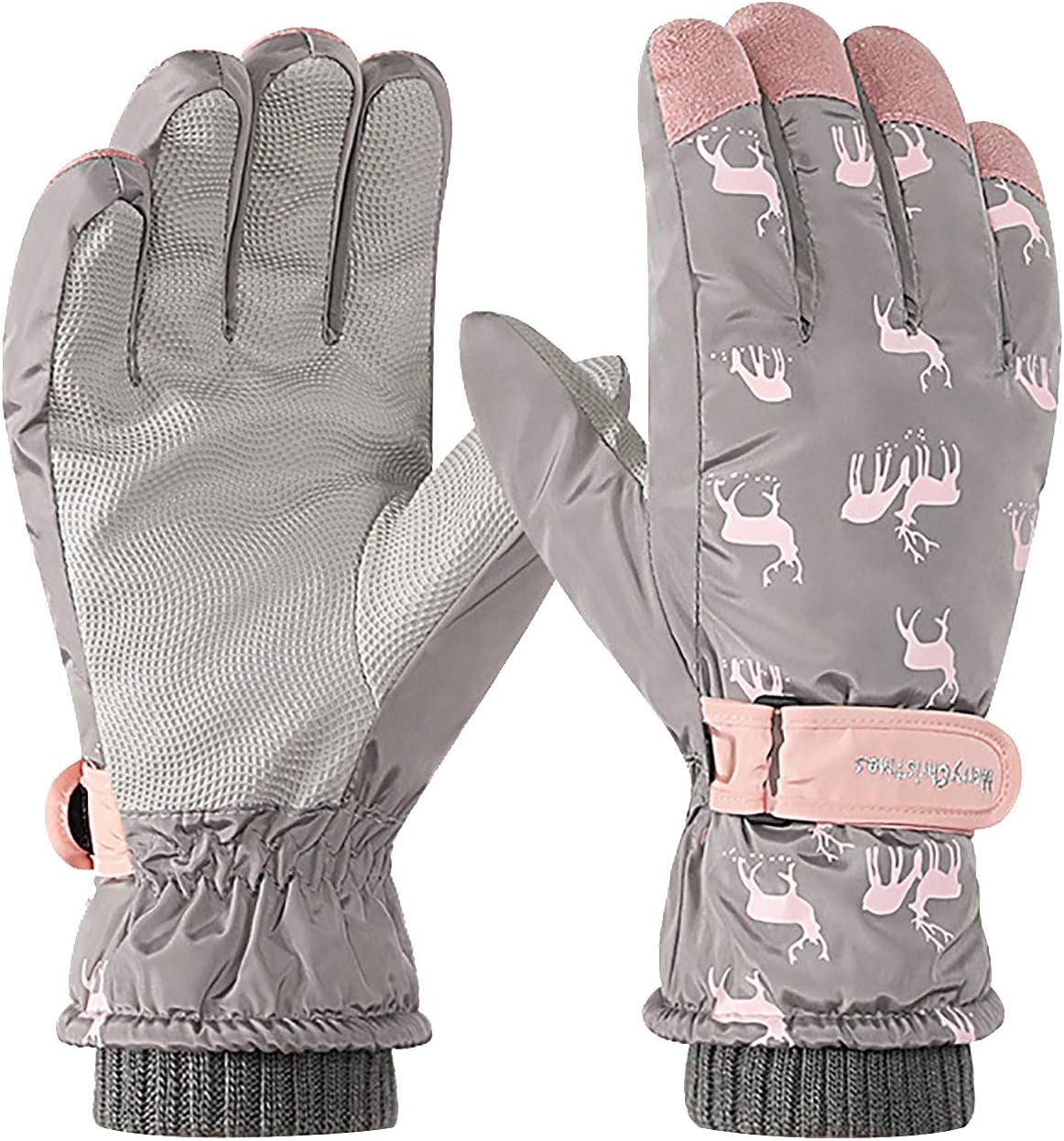 Amazon.com: Winter Ski Snow Gloves for Men Women Waterproof Windproof ...