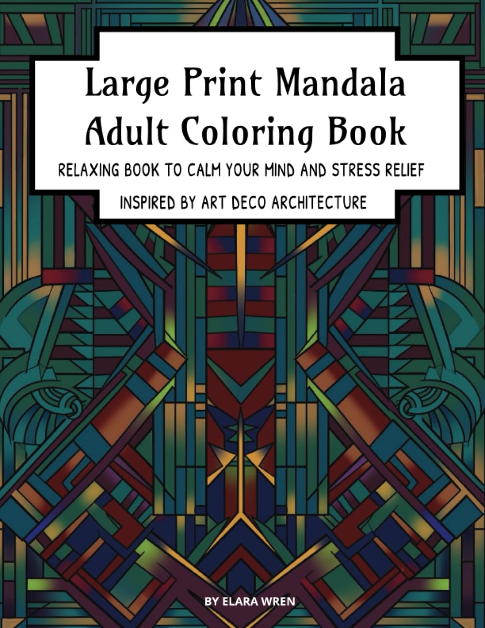 Amazon.com: Large Print Mandala Adult Coloring Book: Relaxing Book to ...