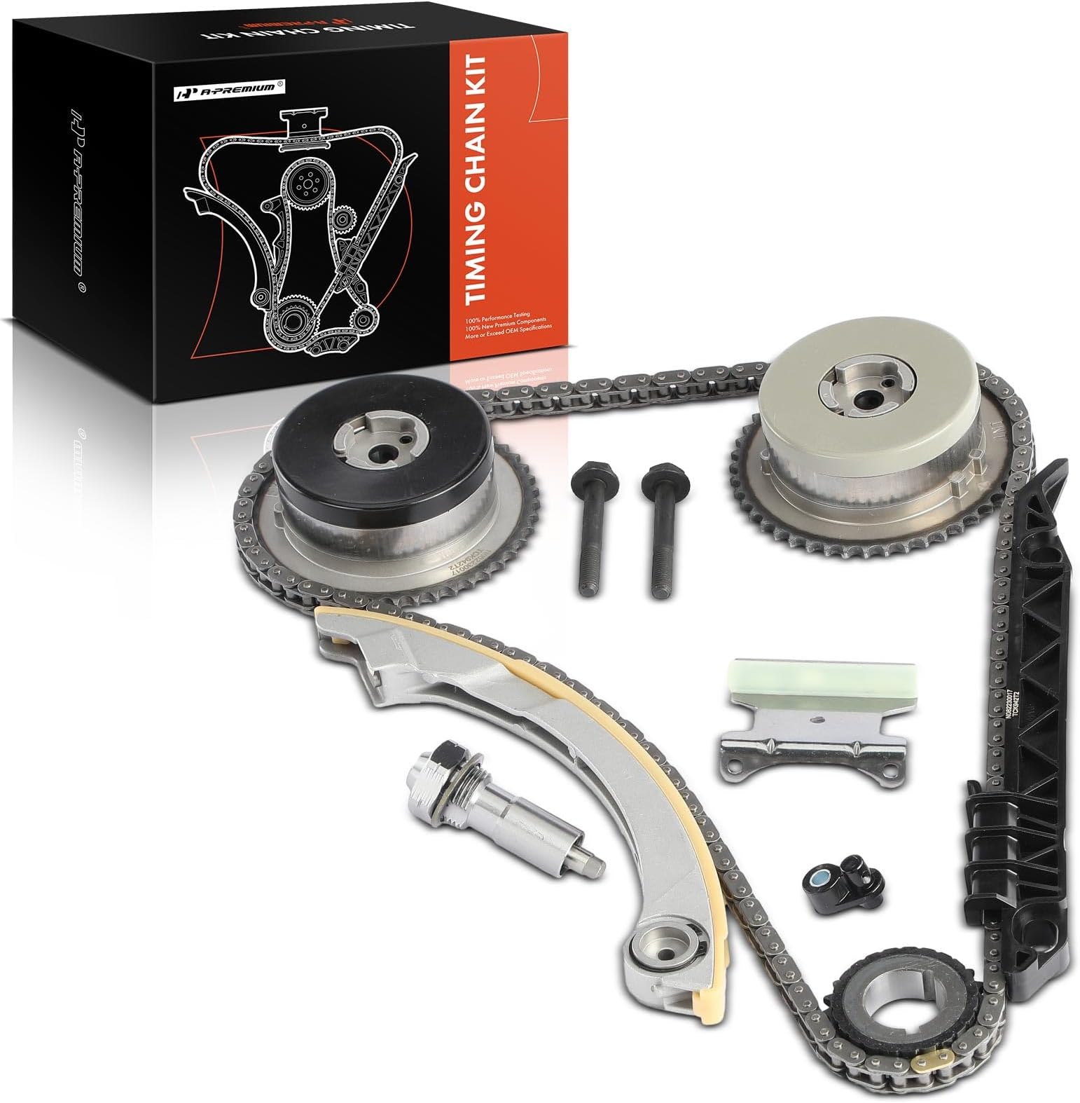 Amazon.com: A-Premium Engine Timing Chain Kit W/Damper & Guide & VVT ...