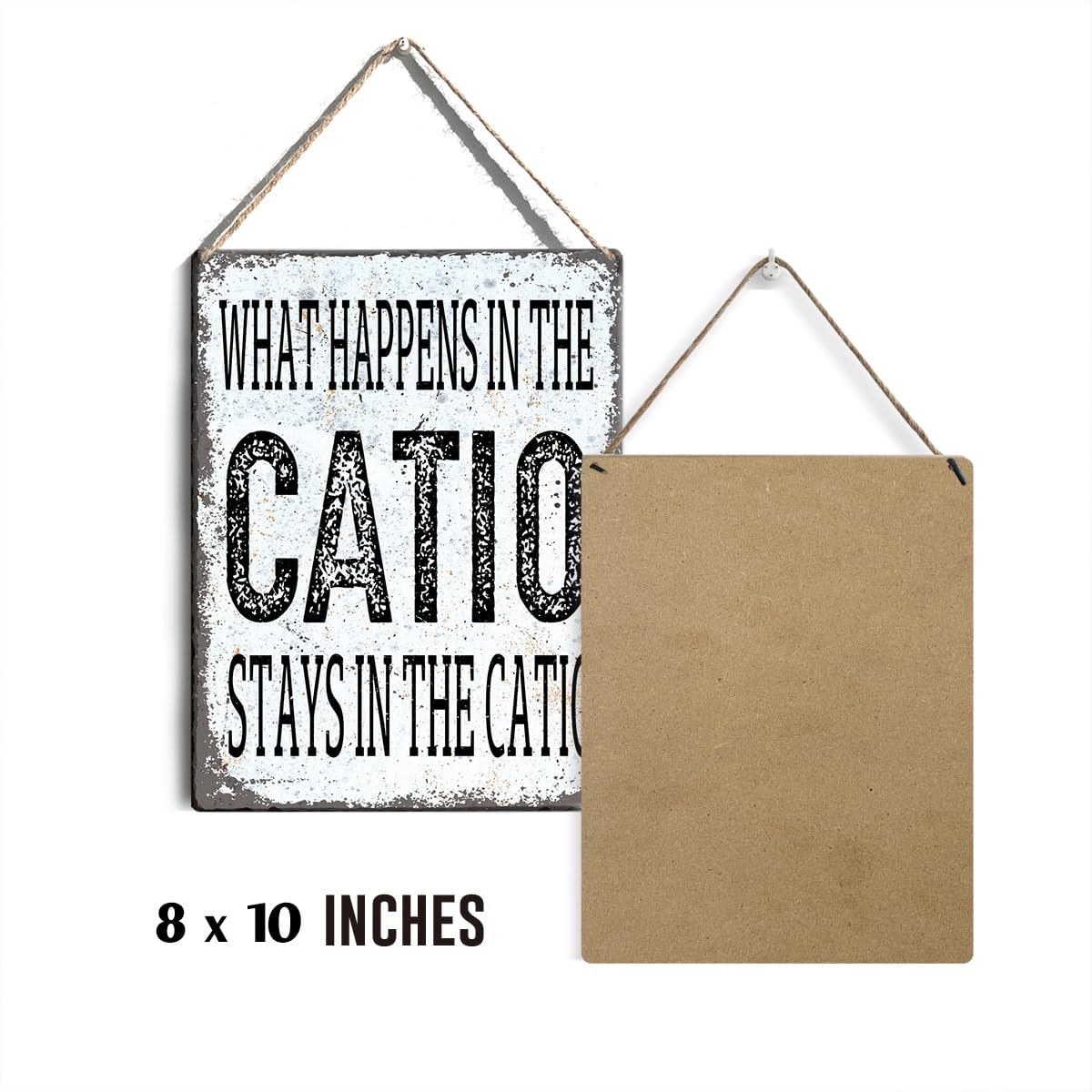 Snapklik.com : What Happens In The Catio Stays In The Catio Signs Wall ...