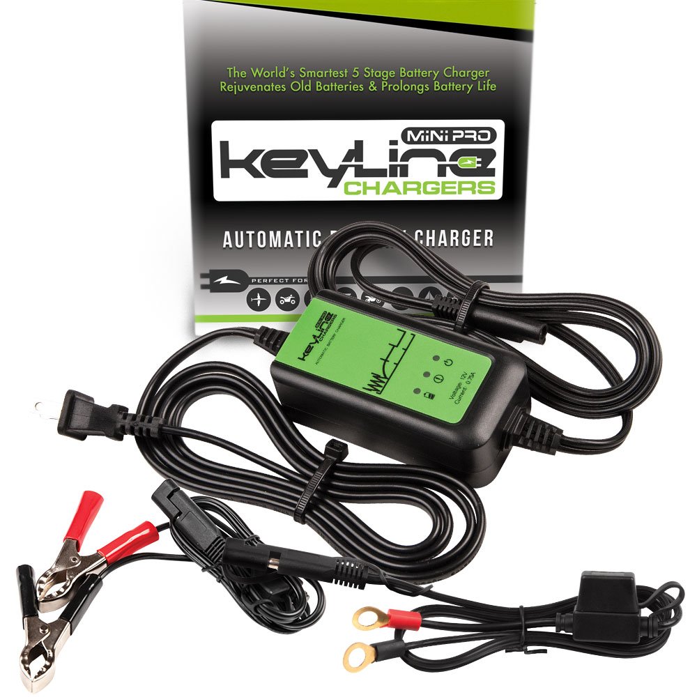 KeyLine Chargers KC-75A-MP 12V 0.75 Amp Automatic Mini Pro Car Battery ...