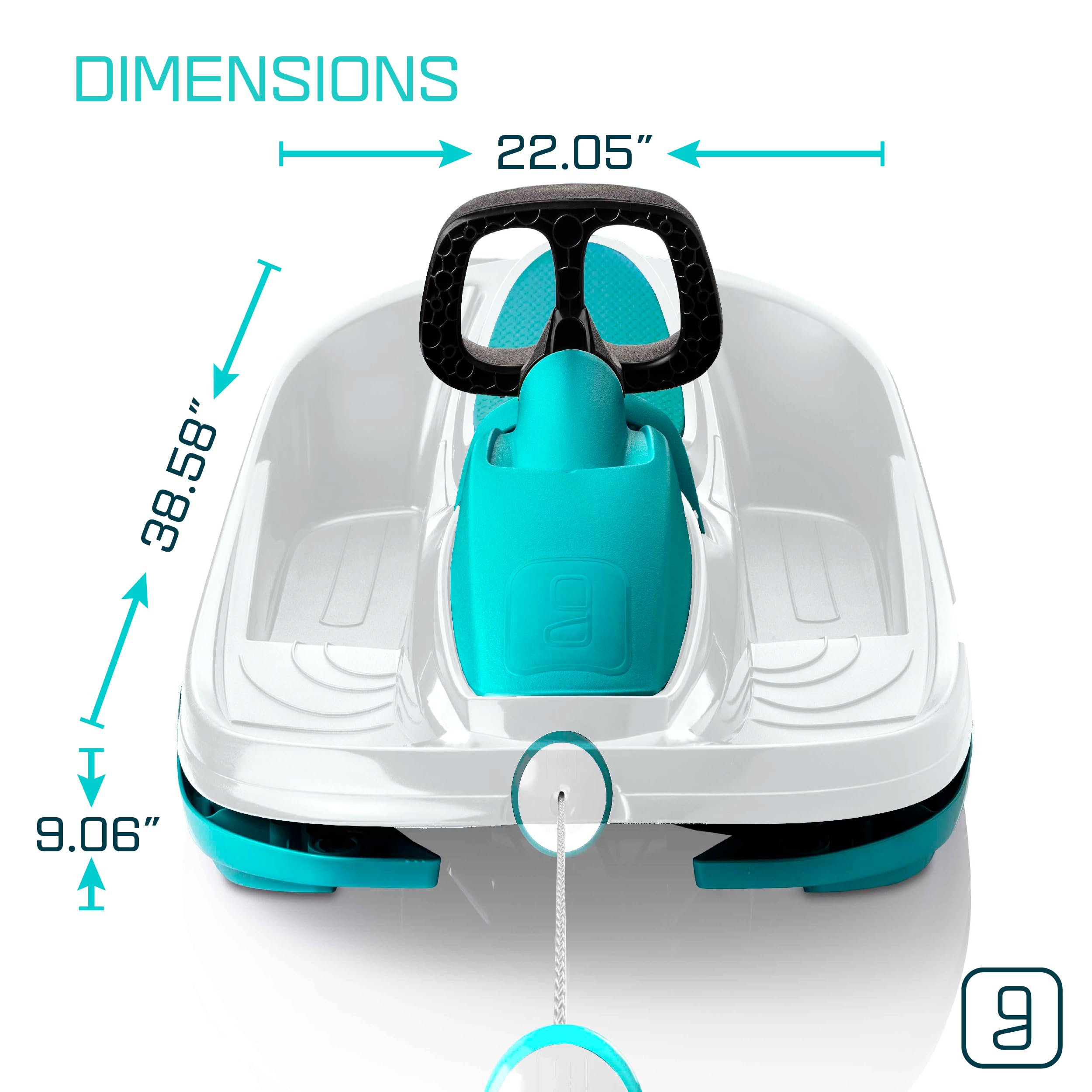 Snapklik.com : Gizmo Riders Stratos Snow Bobsled For Kids- 2 Person ...