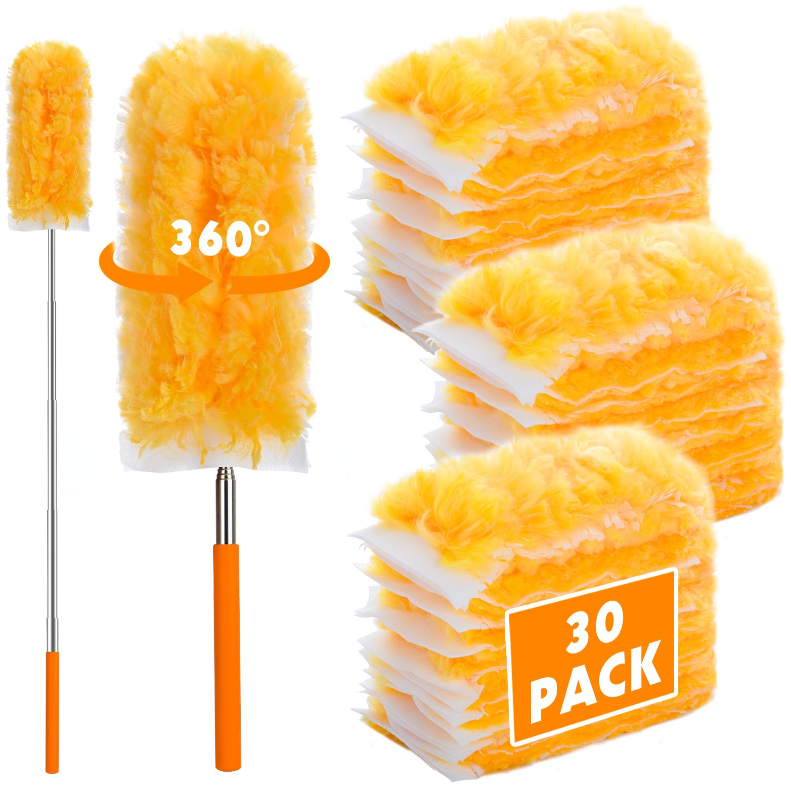 Amazon.com: Dusters for Cleaning Disposable, Duster Refill Heads 30pcs ...