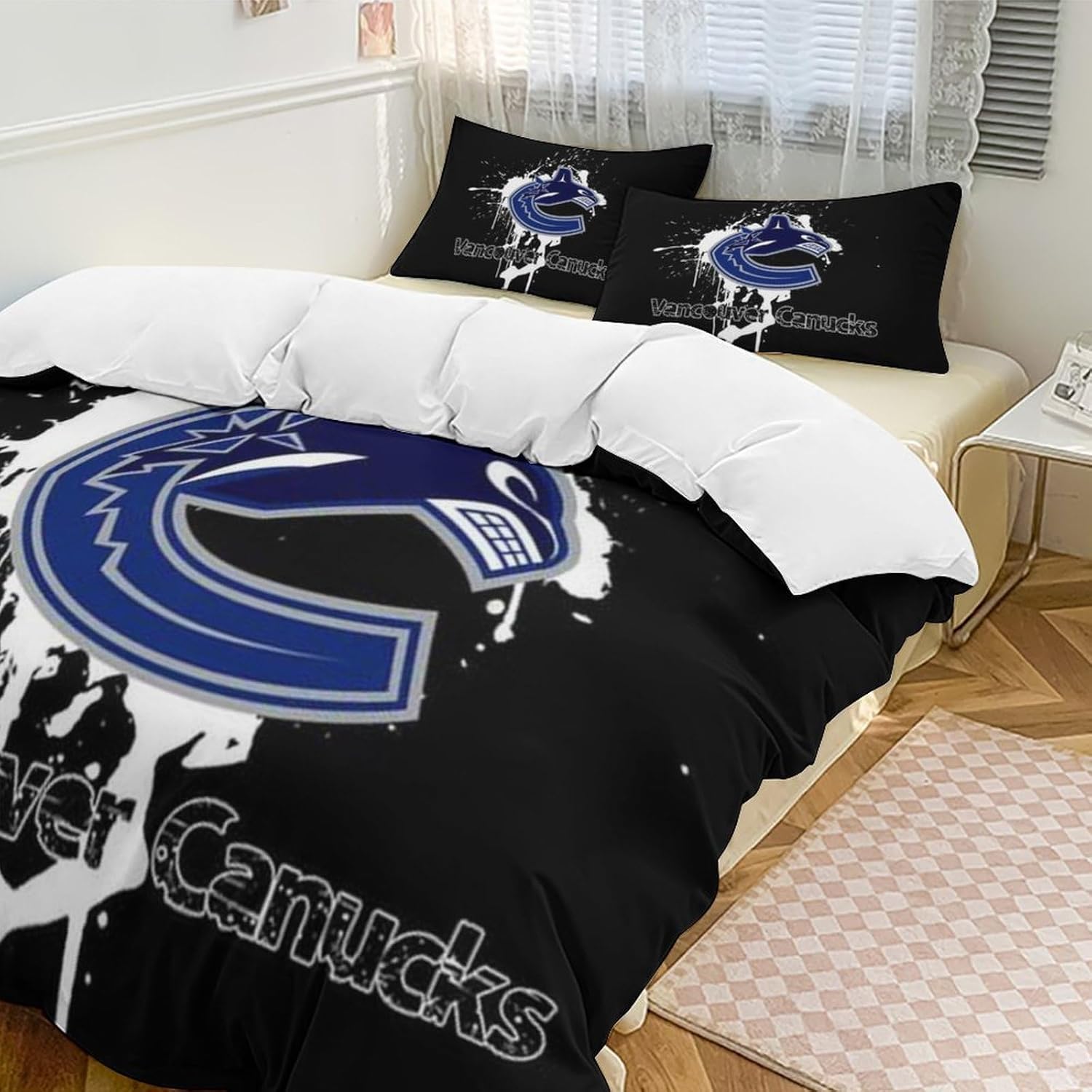 Vancouver Duvet Cover Ultra Soft Microfiber Bed Set 3 Piece Breathable ...