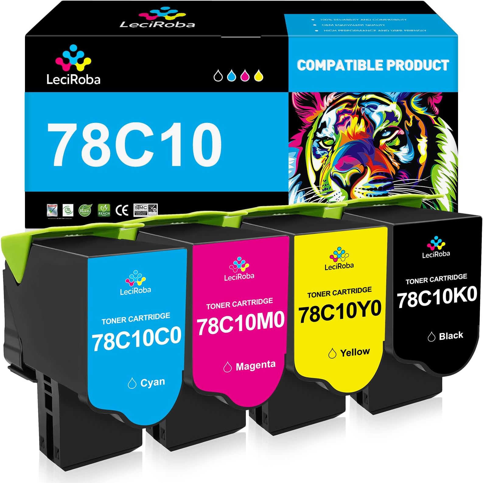 Amazon.com: CS531 CX532 Standard Yield Toner Cartridge 75M10K0 75M10C0 ...