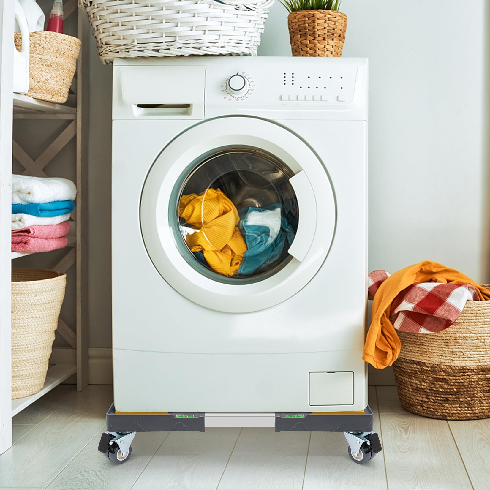 Snapklik.com : Nefish Heavy Duty Dolly For Washing Machine Adjustable ...
