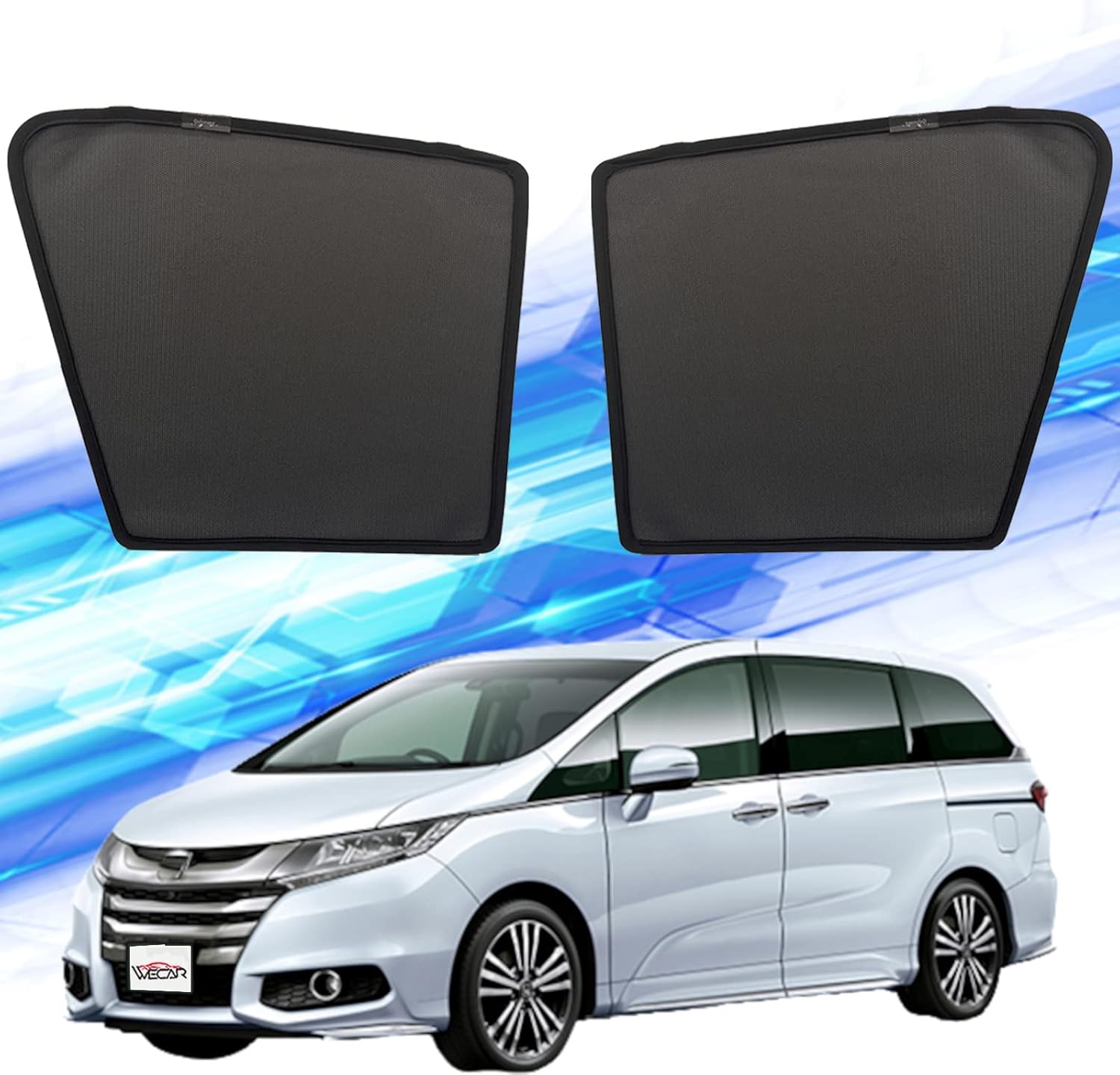 Amazon | WeCar サンシェード ホンダ オデッセイ 2015年～2021年 カーシェード メッシュカーテン フロント 車種専用設計 シェードカーテン マルチサンシェード インテリア ...