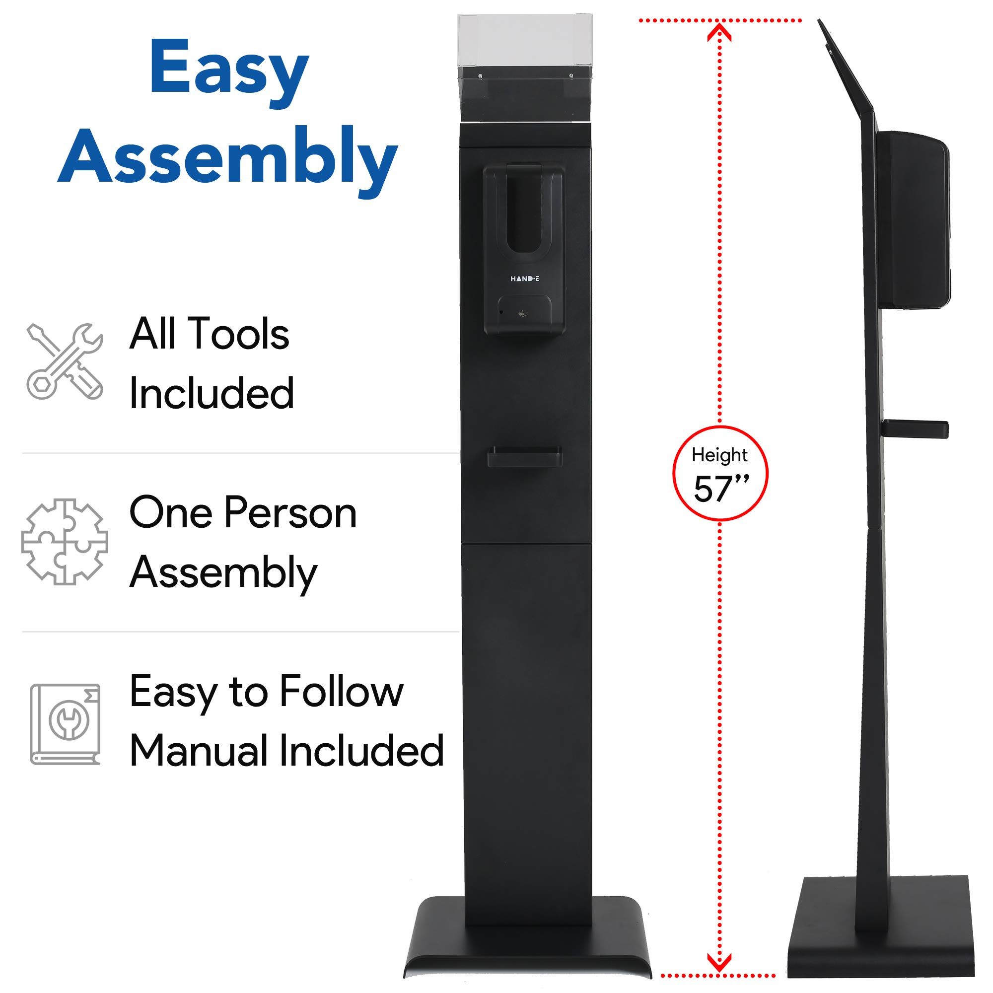 Automatic Hand Sanitizer Dispenser Stand with Face Mask Dispenser ...