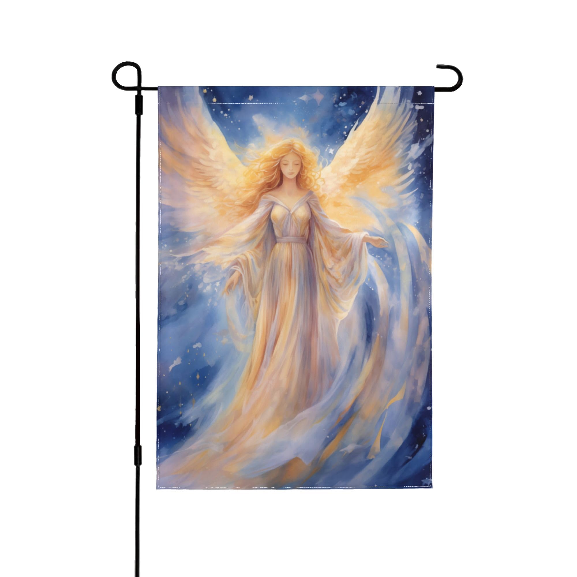 Amazon.com : A Golden Angel Garden Flag 12x18 In Double Sided Yard ...