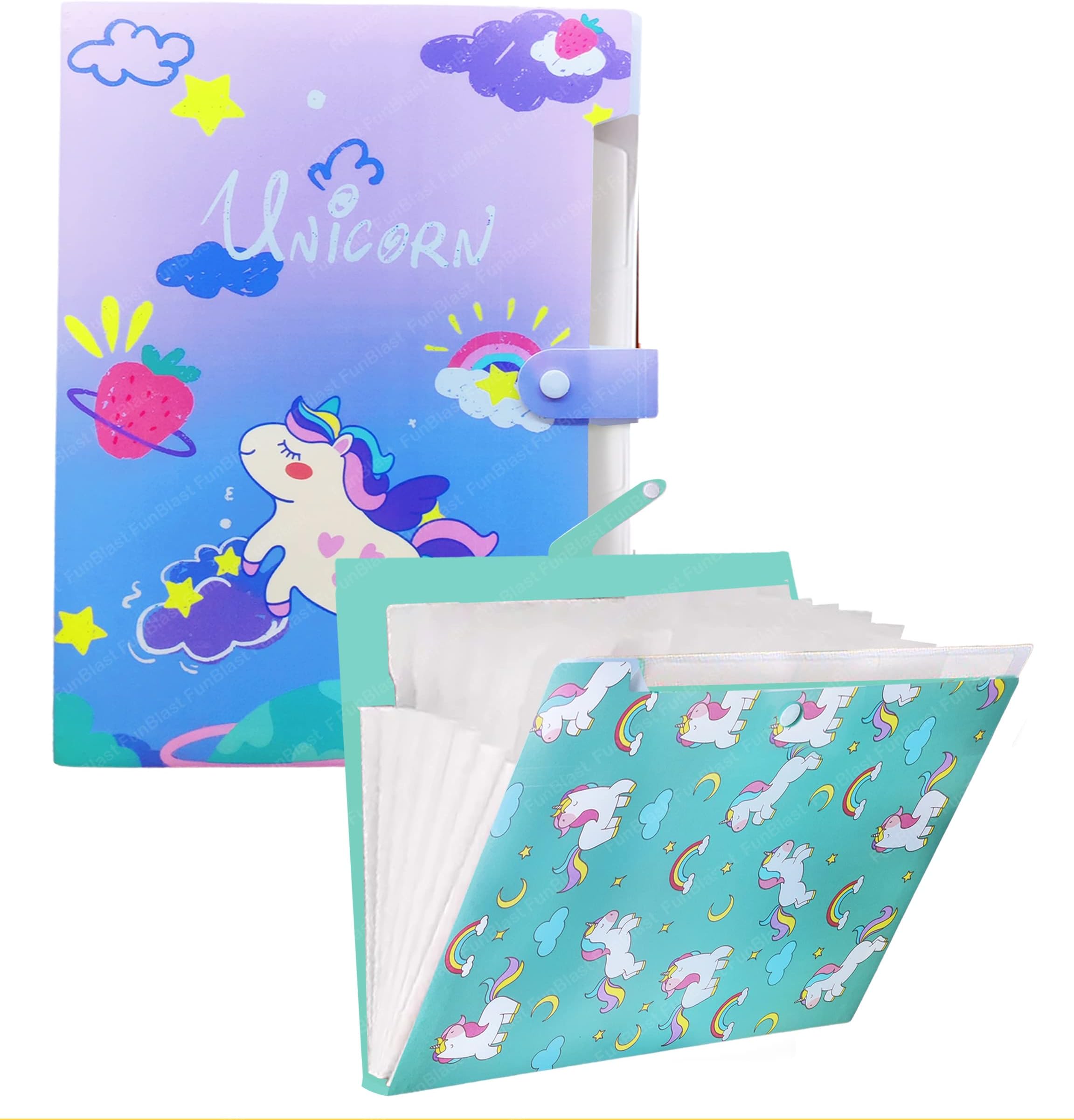 FunBlast File Folder with Button Lock and Handle – Certificates Holder ...