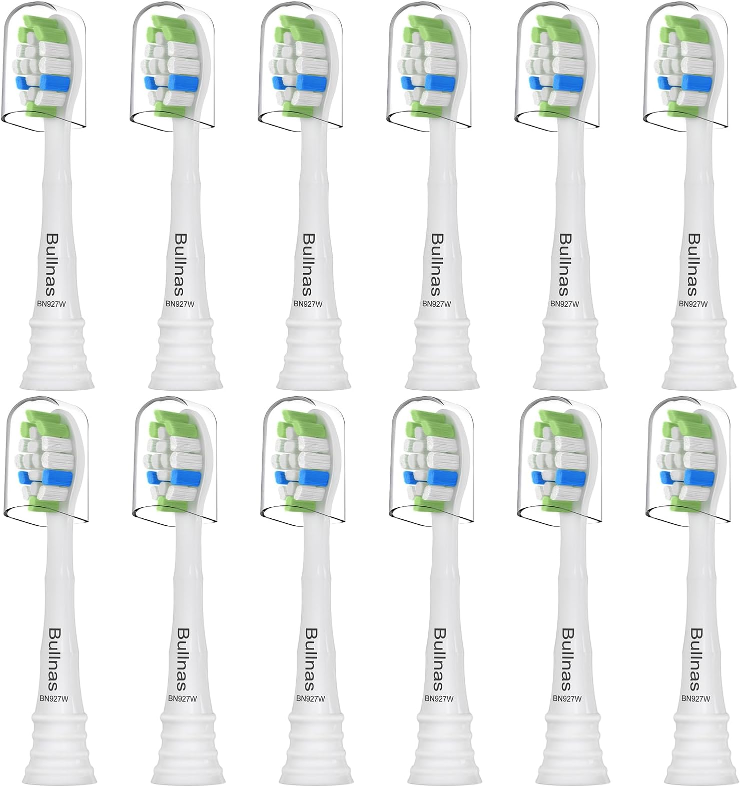 Amazon.com : Bullnas Replacement Toothbrush Heads Compatible with ...