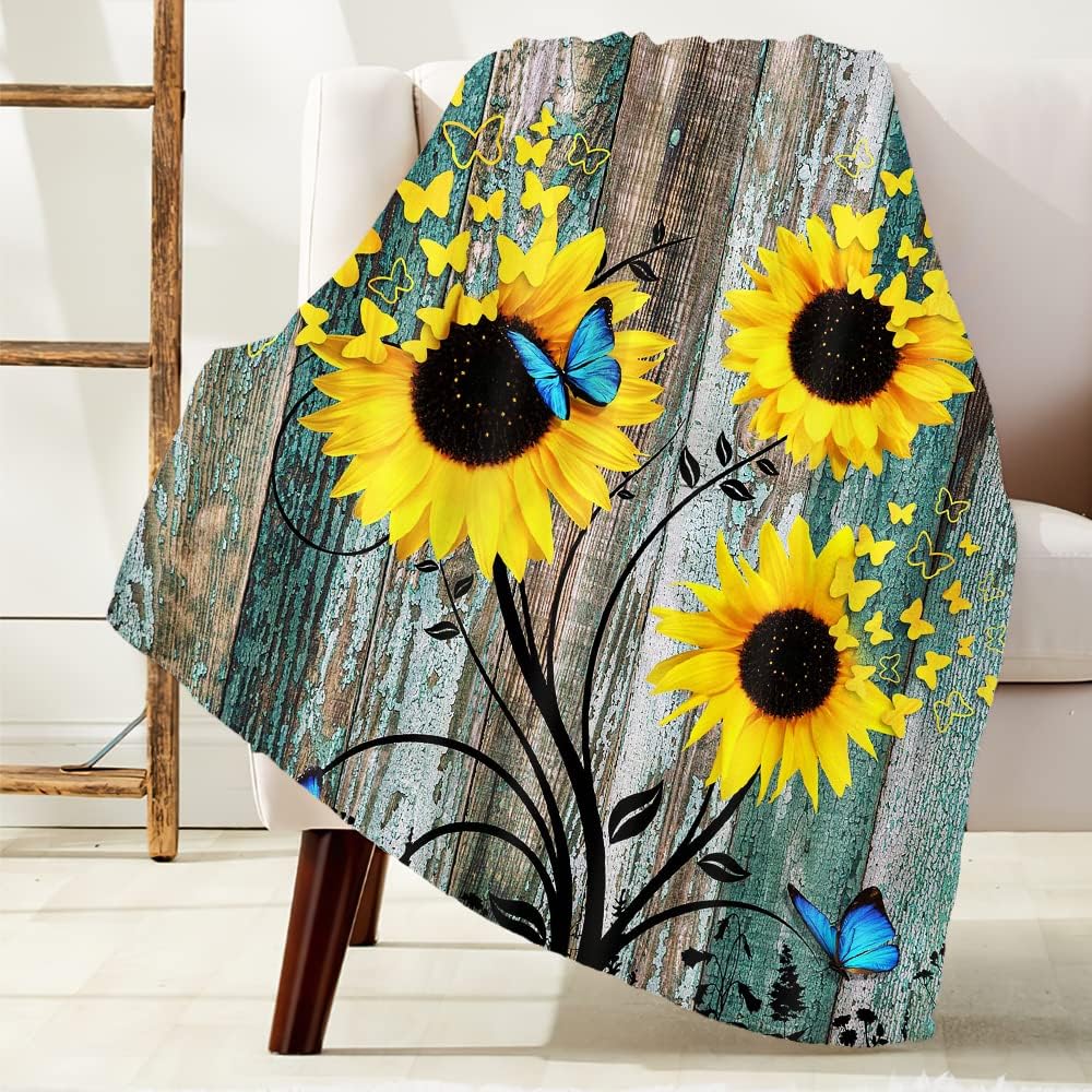 Amazon.com: Spring Throw Blanket (Sunflower, 50X60) : Home & Kitchen