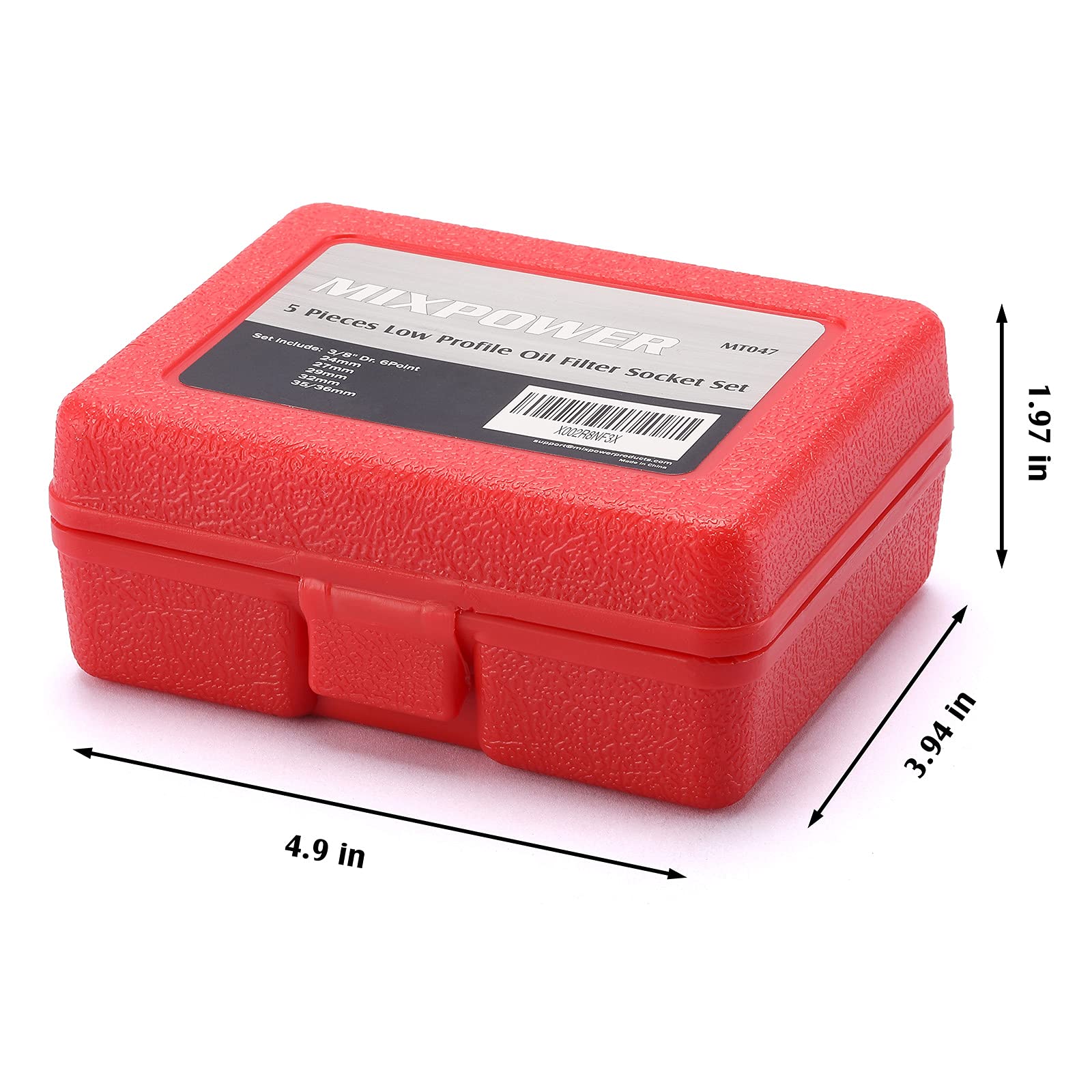 Snapklik.com : MIXPOWER 5 Pieces 3/8 Inch Drive Low Profile Fuel Filter ...