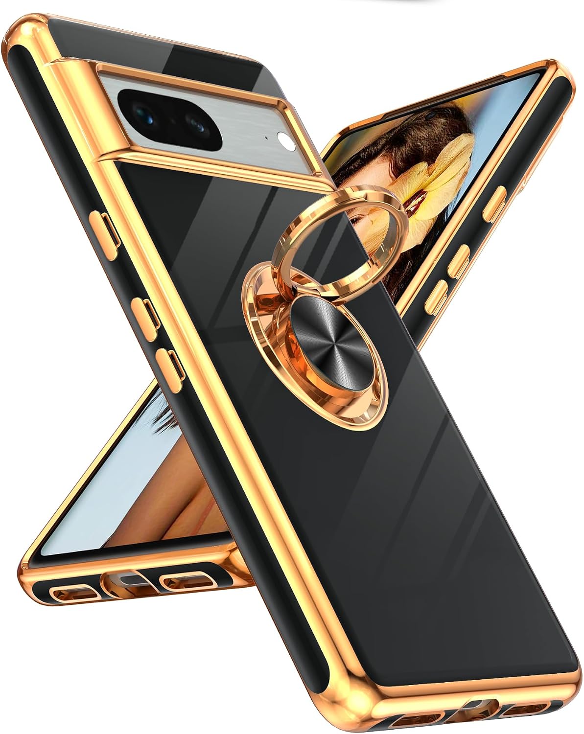 Amazon.com: LeYi for Google Pixel 7 Case: 360° Rotatable Ring Holder ...