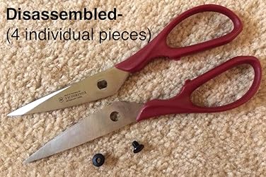 Amazon.com: Victorinox Cutlery 4-Inch Kitchen Shear, Red Poly Handle ...