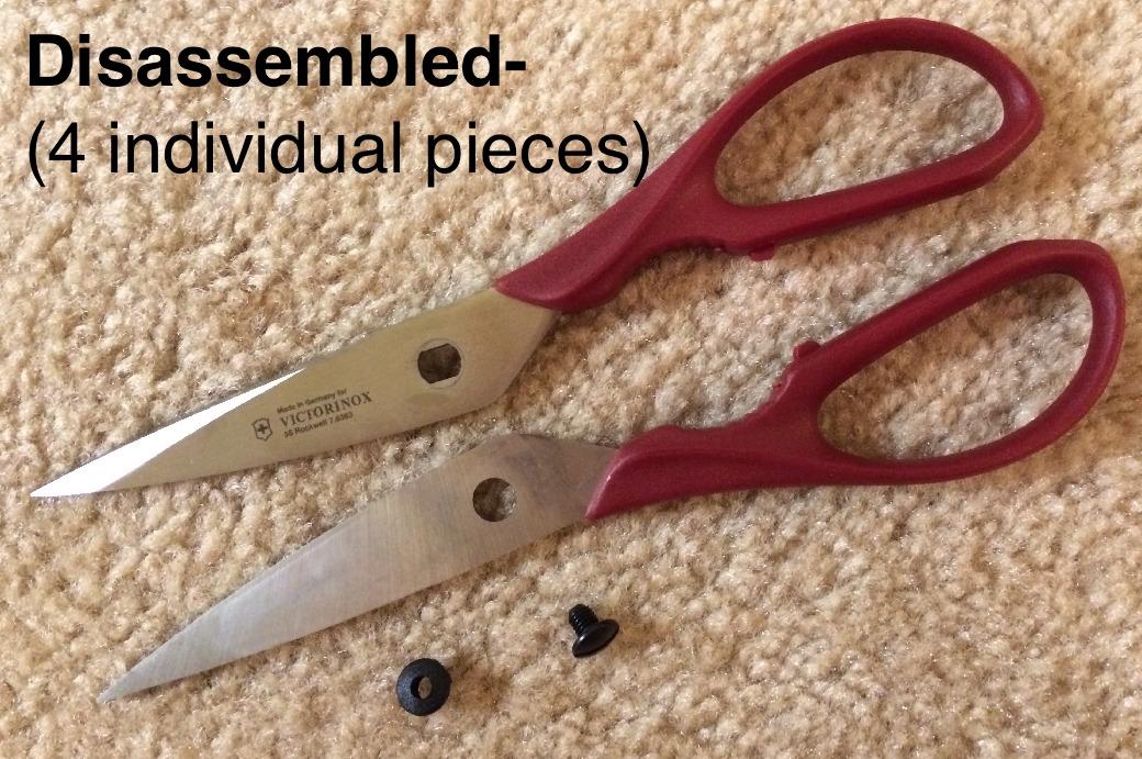 Amazon.com: Victorinox Cutlery 4-Inch Kitchen Shear, Red Poly Handle ...