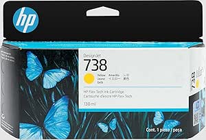 Amazon.com: HP 738 130-ml Yellow DesignJet Ink Cartridge : Office Products