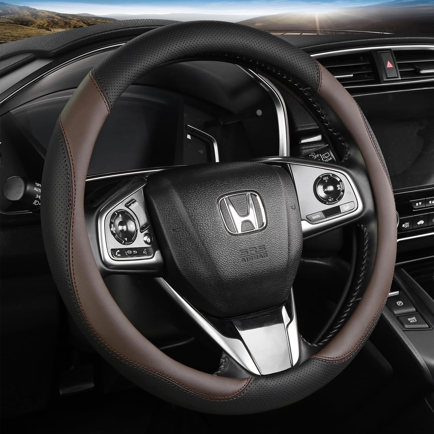 Amazon.com: Steering Wheel Cover, Universal 15 inch, Microfiber Leather ...