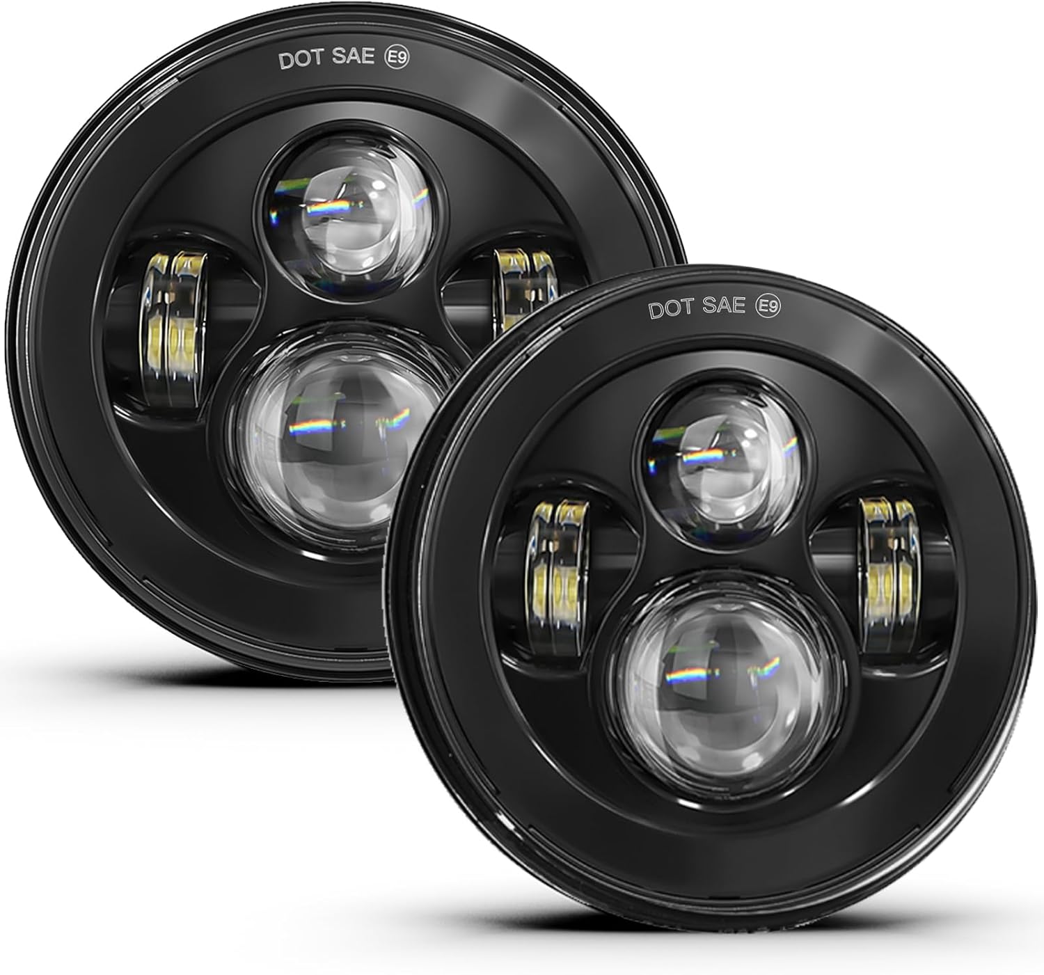 Amazon.com: UNI-SHINE 2pcs Projector 7 Inch LED Headlights Hi/Lo Beam ...