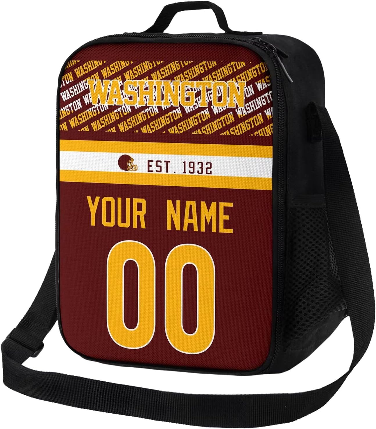 Amazon.com: ANTKING W Lunch Bag Custom Name Number Lunch Box for Boys ...
