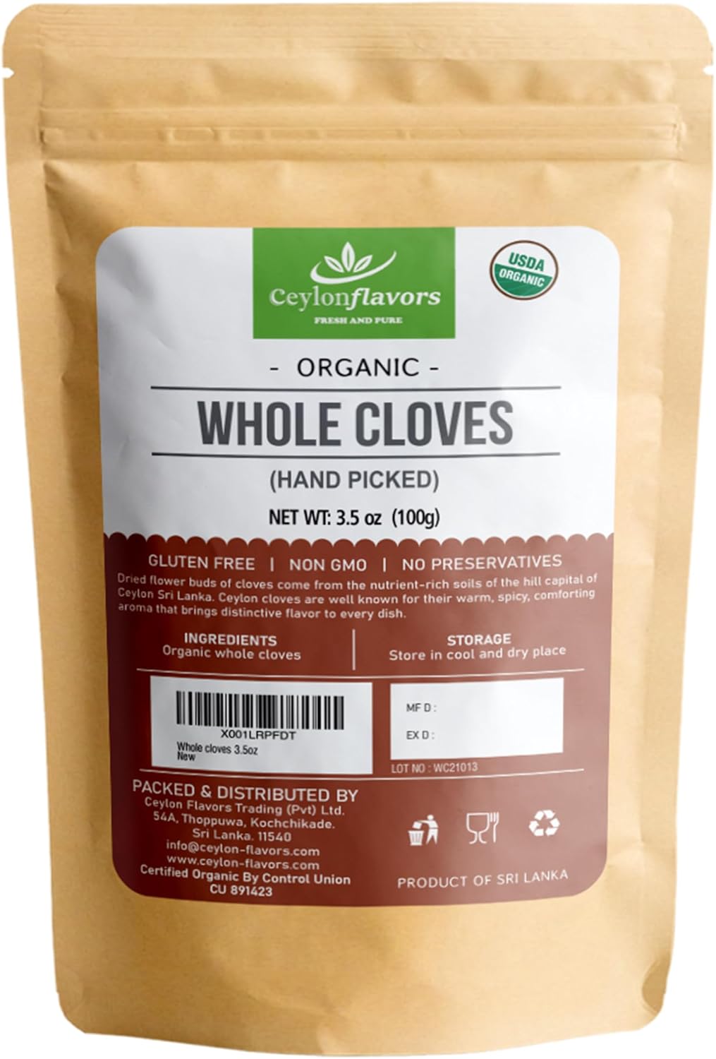 Organic Whole Cloves 100g : Amazon.co.uk: Grocery