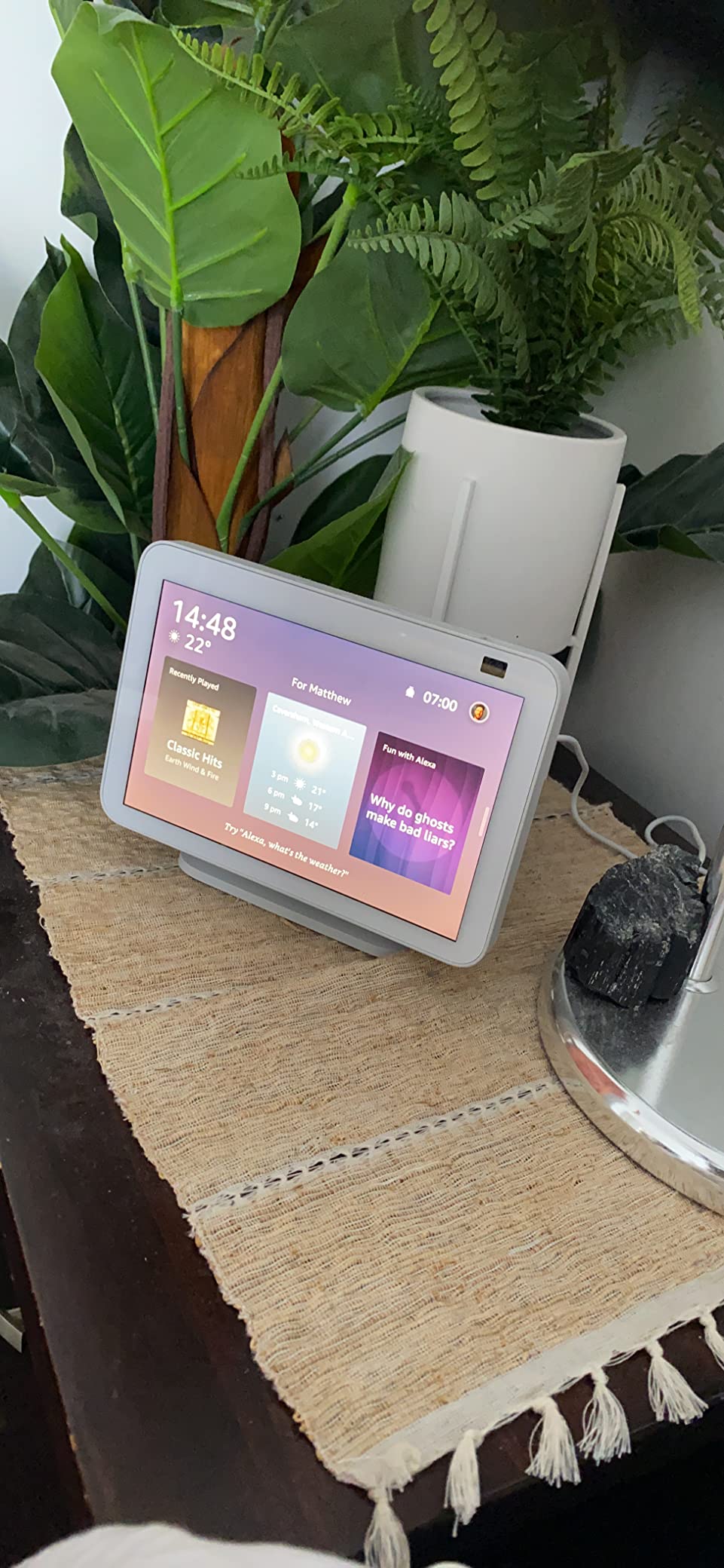 Echo Show 8 (2nd Gen) Adjustable Stand - Glacier White : Amazon.com.au ...