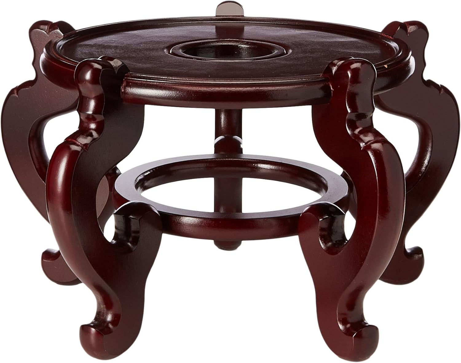 Amazon.com : Oriental Furniture Rosewood Fishbowl Stand - Size 12.5 in ...