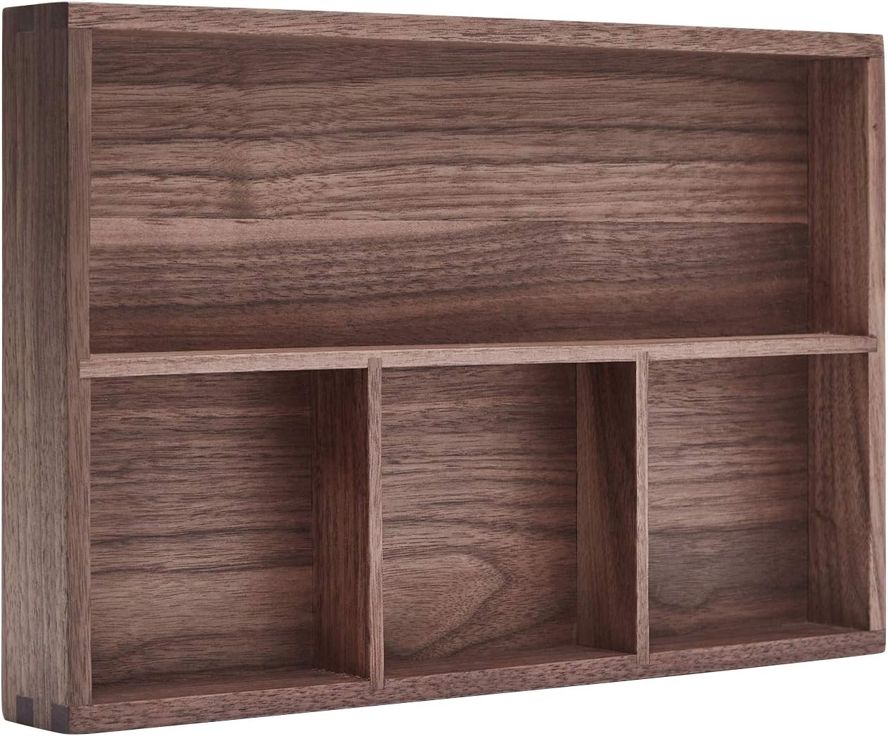 Amazon.com: UPERGO Walnut Desk Tray with Pen Holder Set, Natural Wooden ...