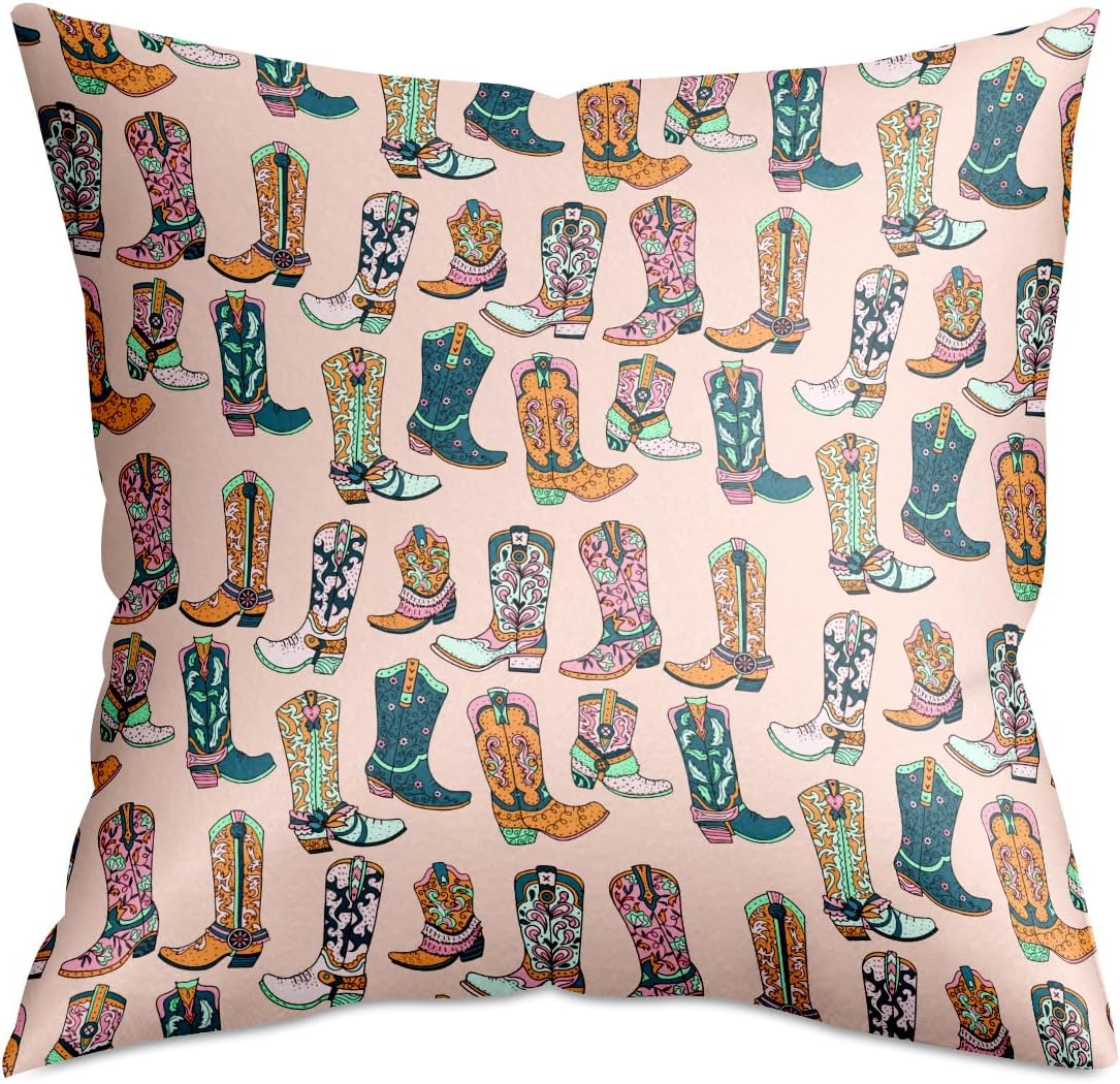 Amazon.com: Vintage Western Pillow Covers 18x18, Western Bedroom Decor ...