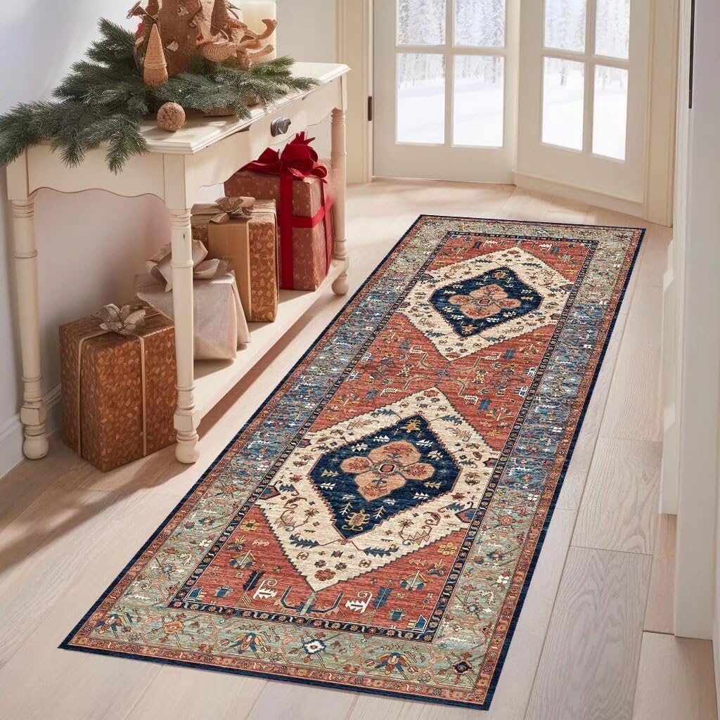 Grosrues Hallway Runner Rug 2'x6' Washable Long Runner Rug Non Slip ...