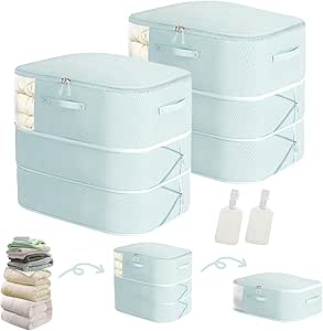 Amazon.com: Comforter Storage Bag, Blanket Storage Organizer ...