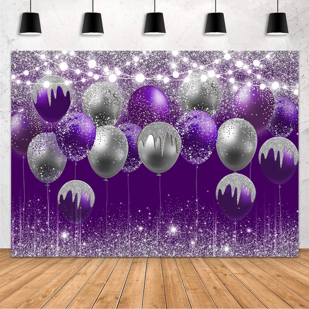 Silver Purple Background
