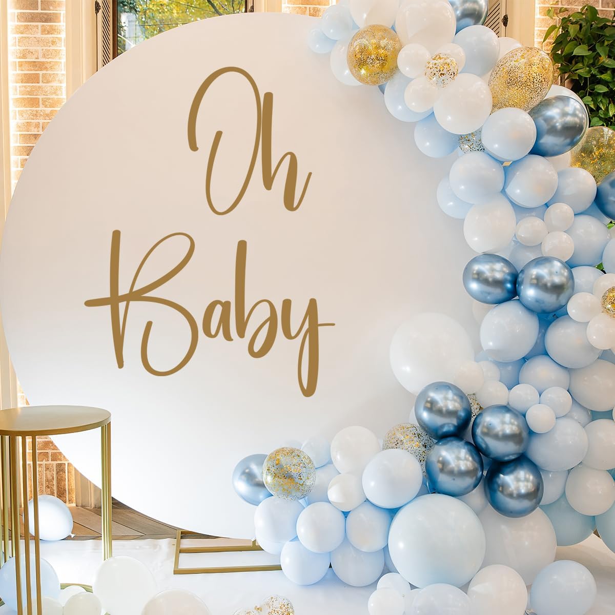 Amazon.com: Oh Baby Decal Sign for Backdrop Large Baby in Bloom Baby ...