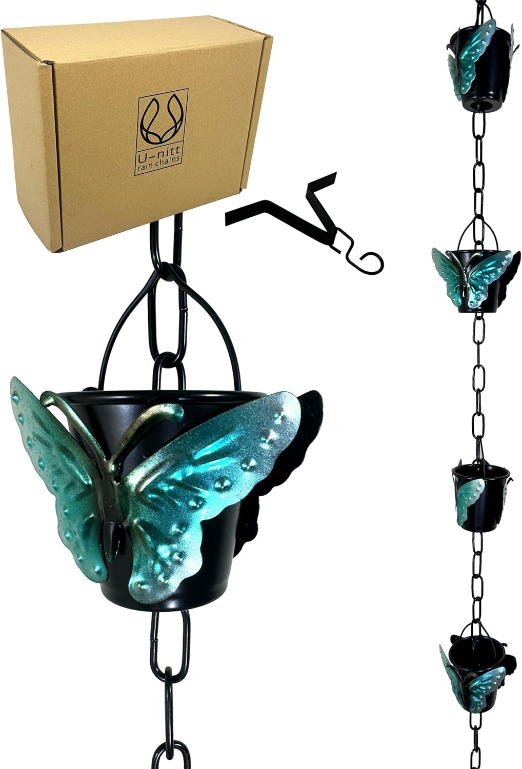 Amazon.com : Rain Chain Water Collection for Gutters, Rainwater Catcher ...